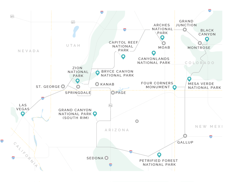 Grand Circle Road Trip Itinerary: Utah, Arizona & Colorado National ...