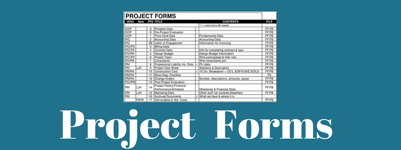 Project Forms — Architekwiki