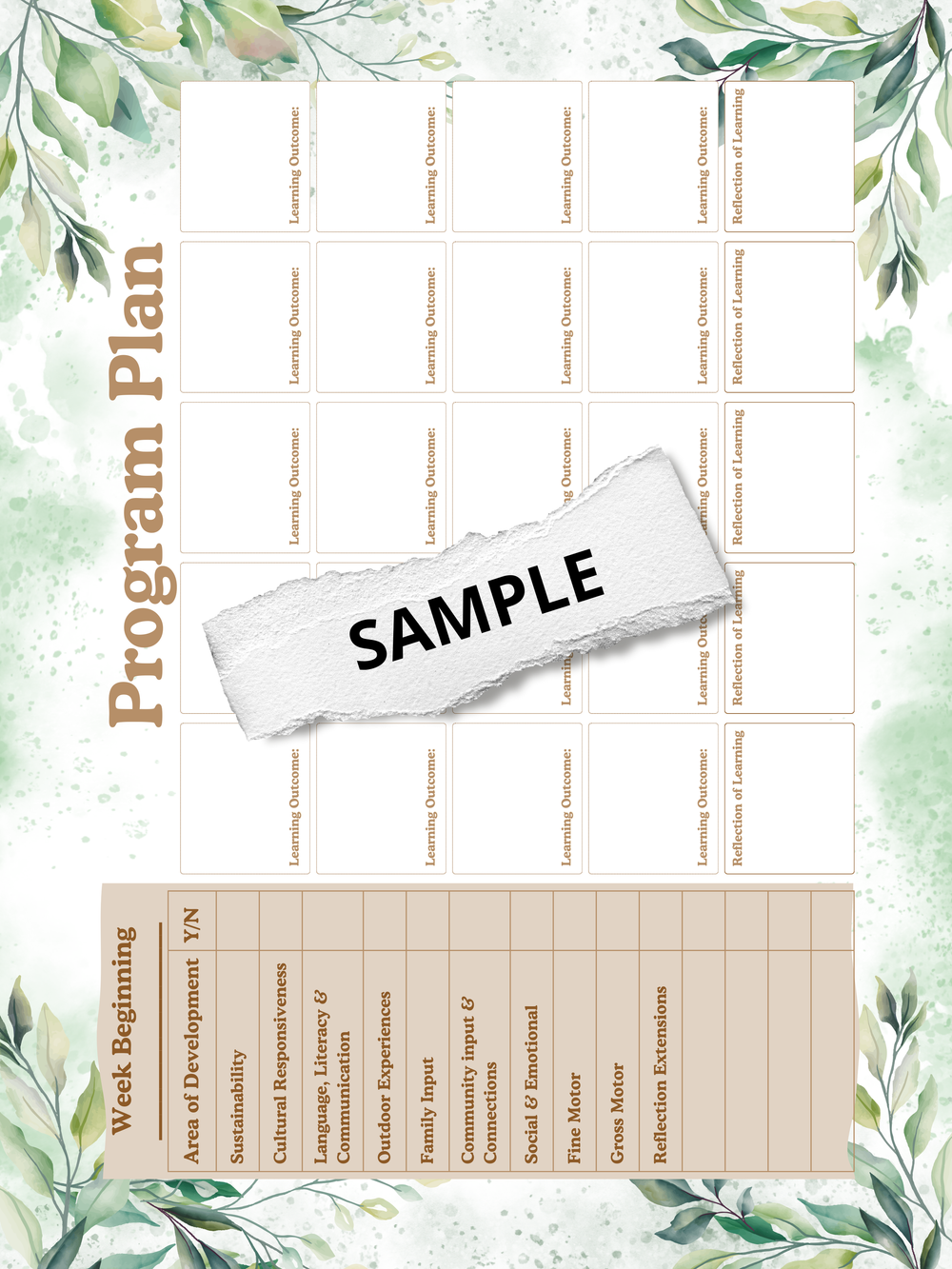 Family Input Template — The Educators Friend