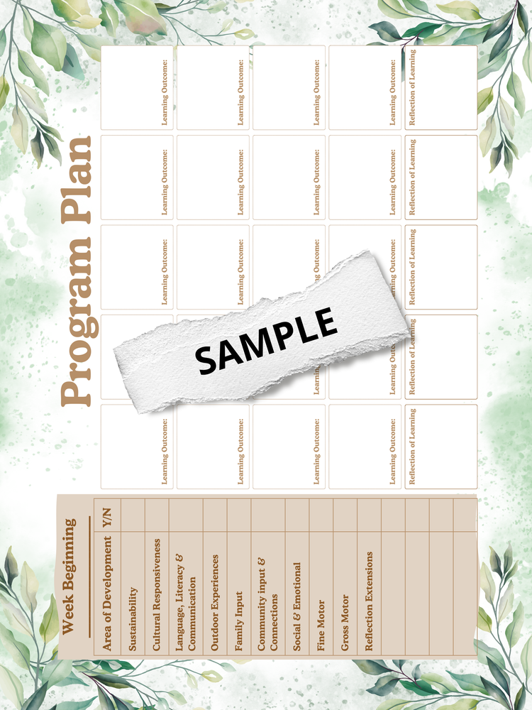 Family Input Template — The Educators Friend