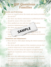 Family Input Template — The Educators Friend