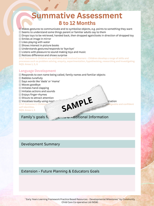 Family Input Template — The Educators Friend