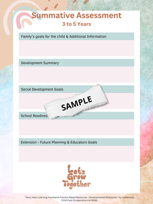 Family Input Template — The Educators Friend