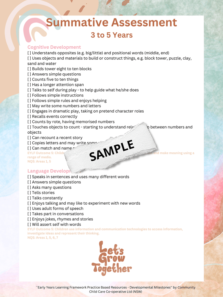 Family Input Template — The Educators Friend