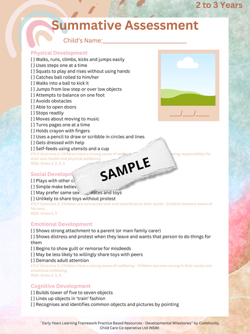 Family Input Template — The Educators Friend