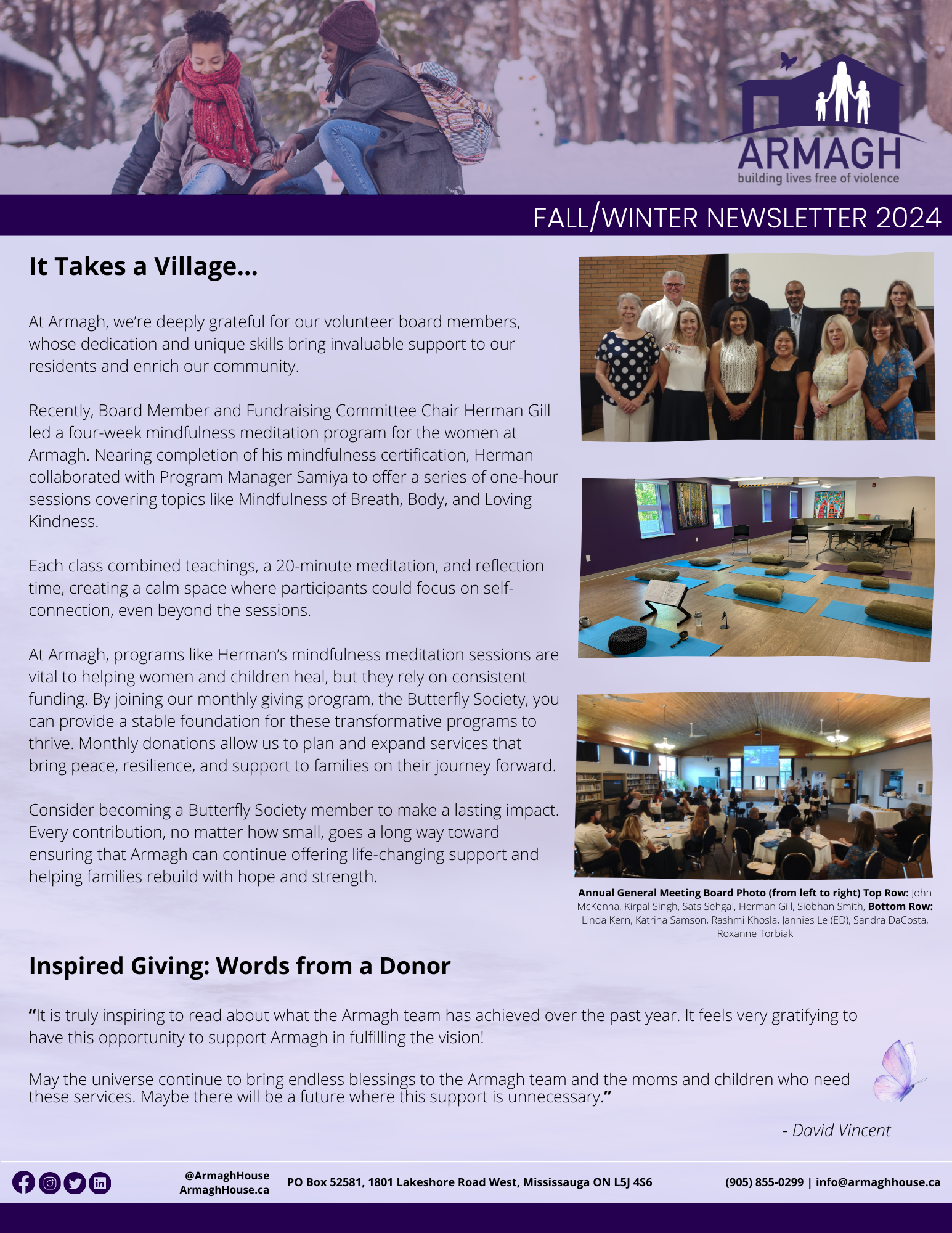 Fall/Winter Newsletter 2024 — Armagh