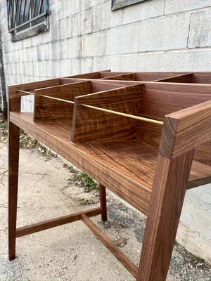 Walnut Record Storage — rhcd studio