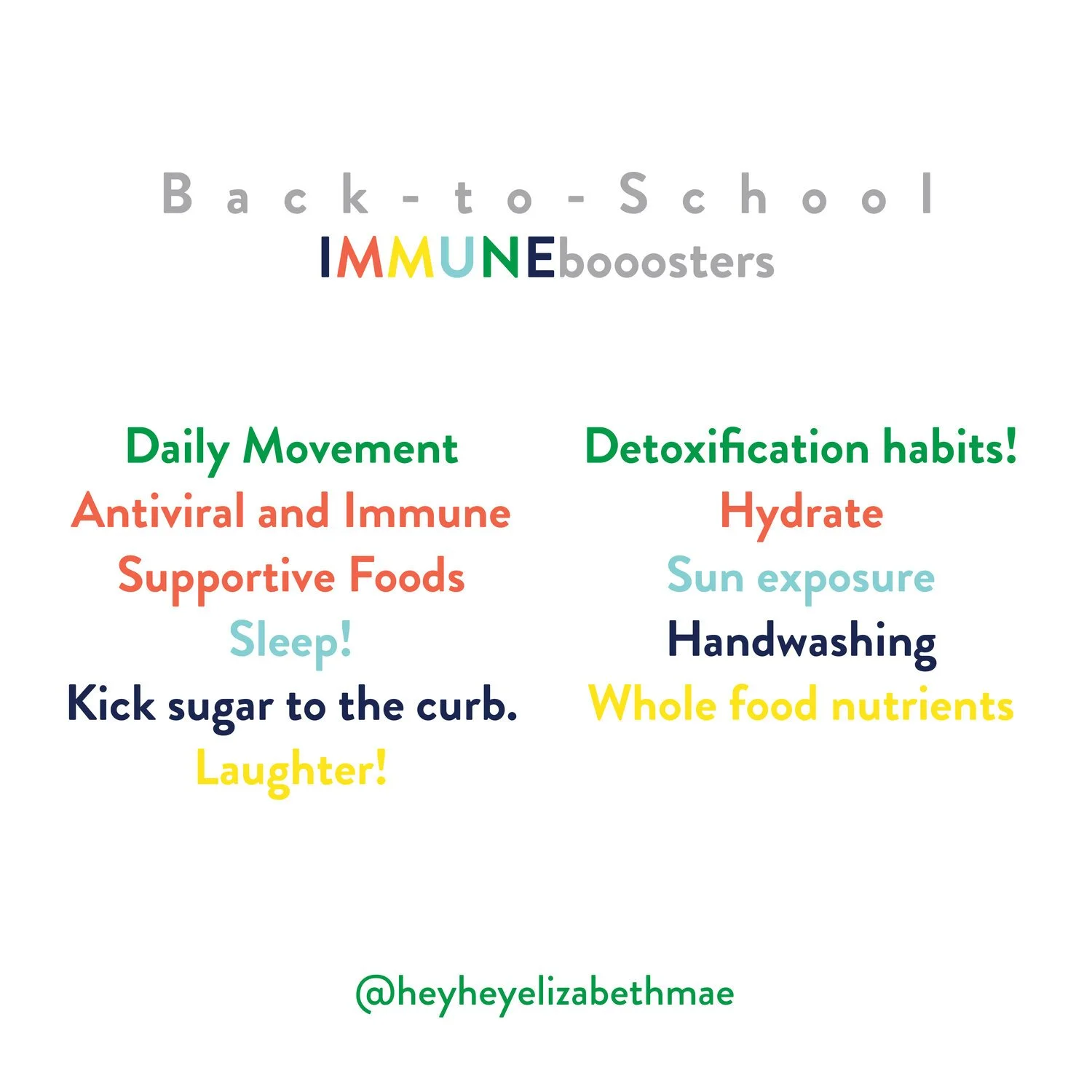 Back to school immune support for the kids — Hey Hey Mae