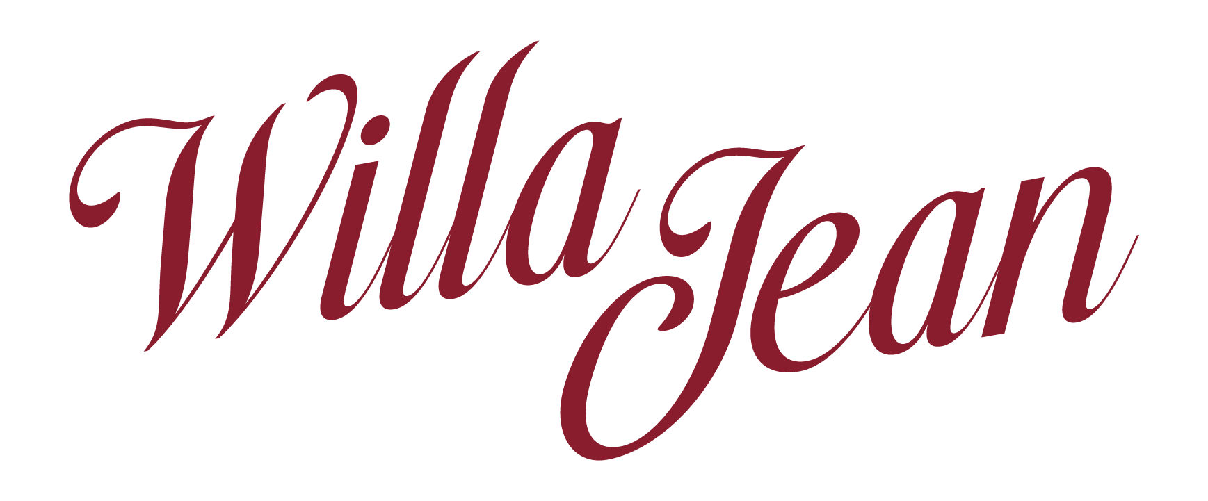Willa Jean Menu — Willa Jean
