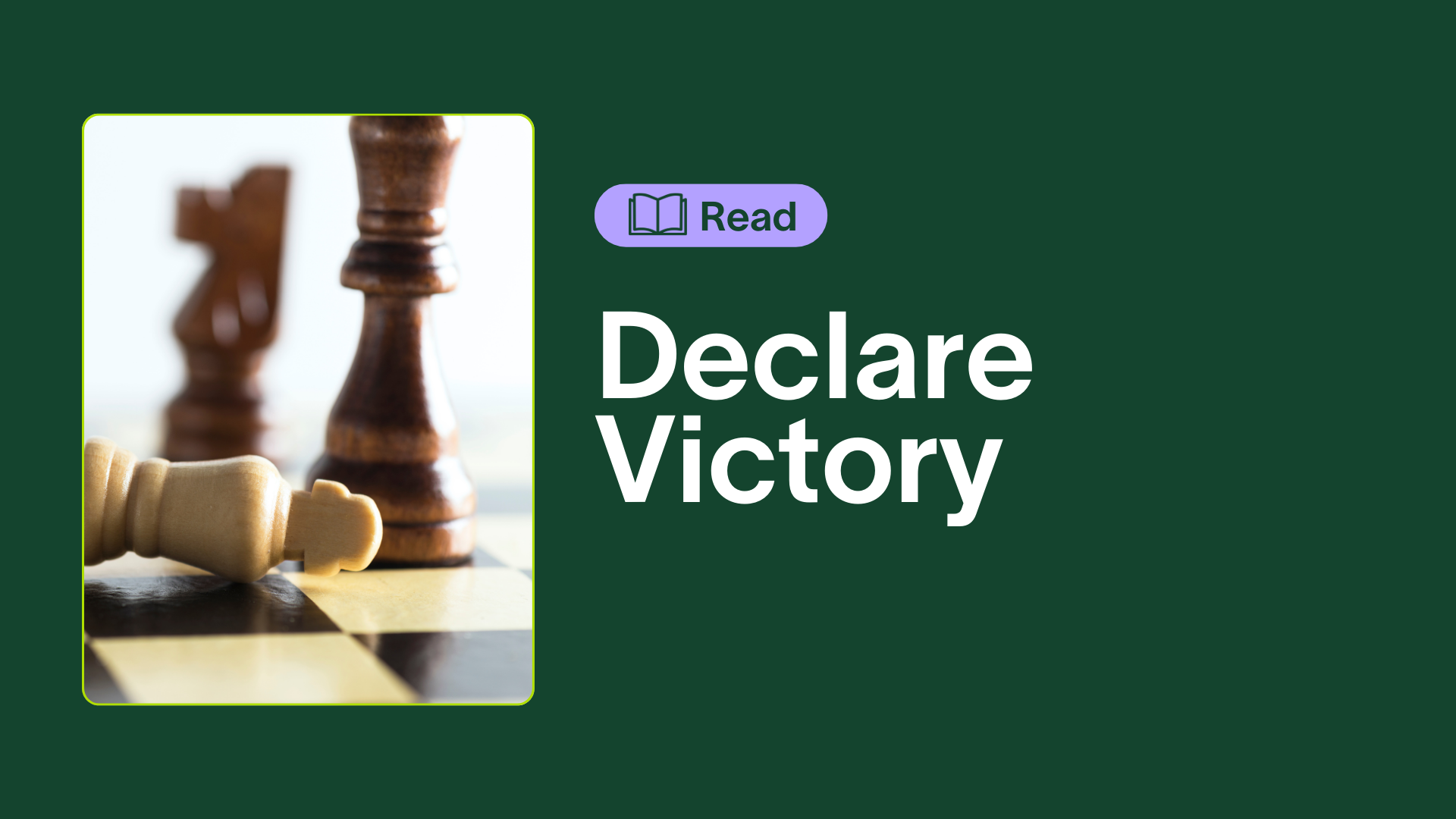 How Declaring Victory Shapes Our Perception of Success — Mike Rubin