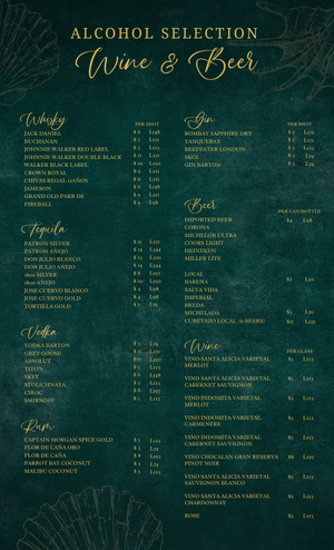 Menu — Chelles Roatan