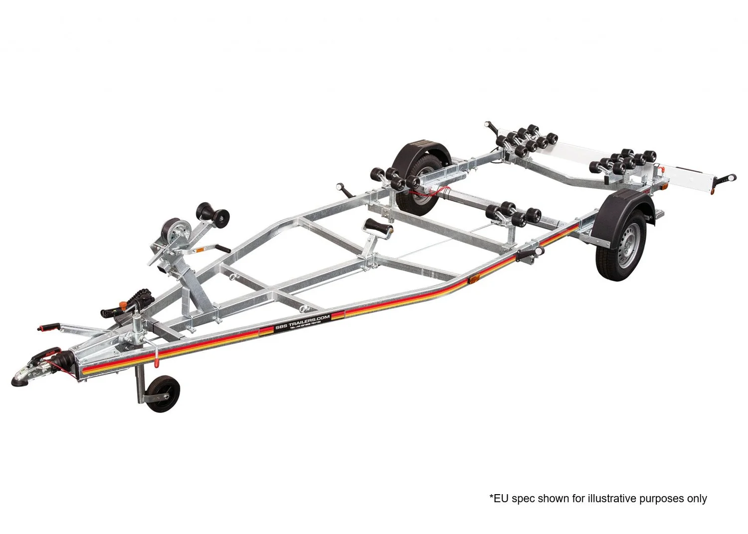 Multi Roller Boat Trailers for Motor Boats, Sailing Boats, and RIBS