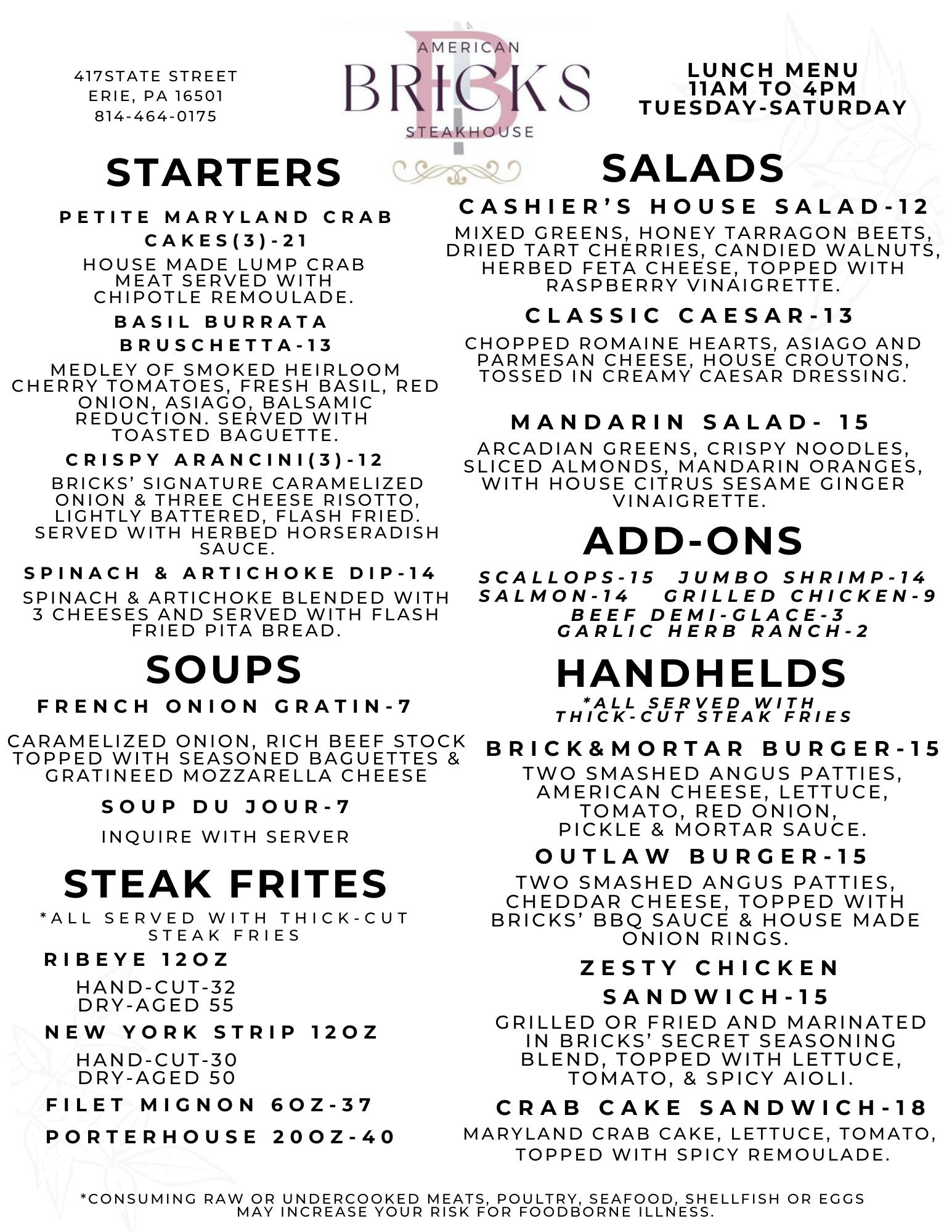 Eat — Bricks American Steakhouse