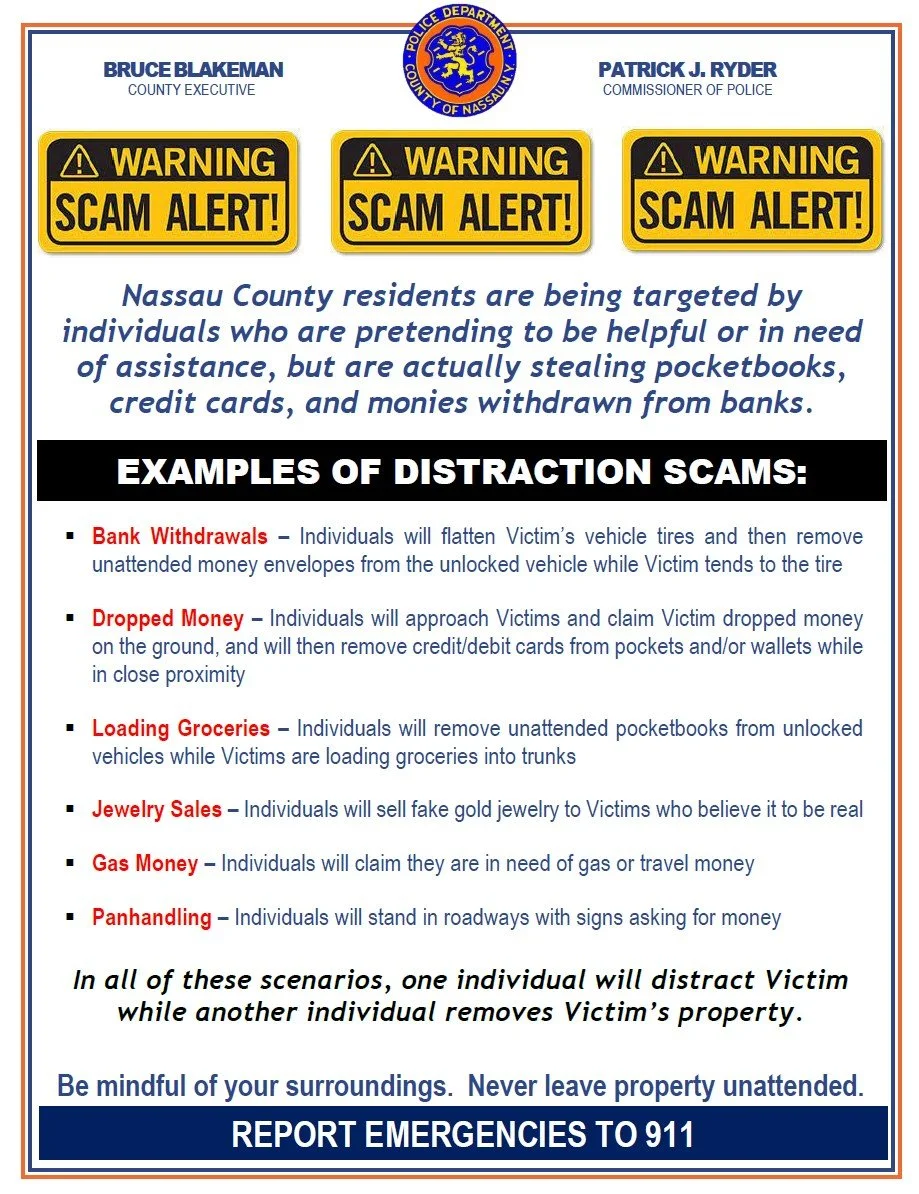 September Community Alert: Protect Yourself from Distraction Scams ...