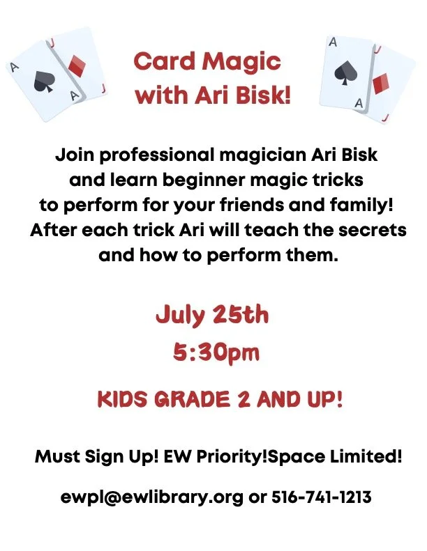 Card Magic with Ari Bisk — The Williston Post