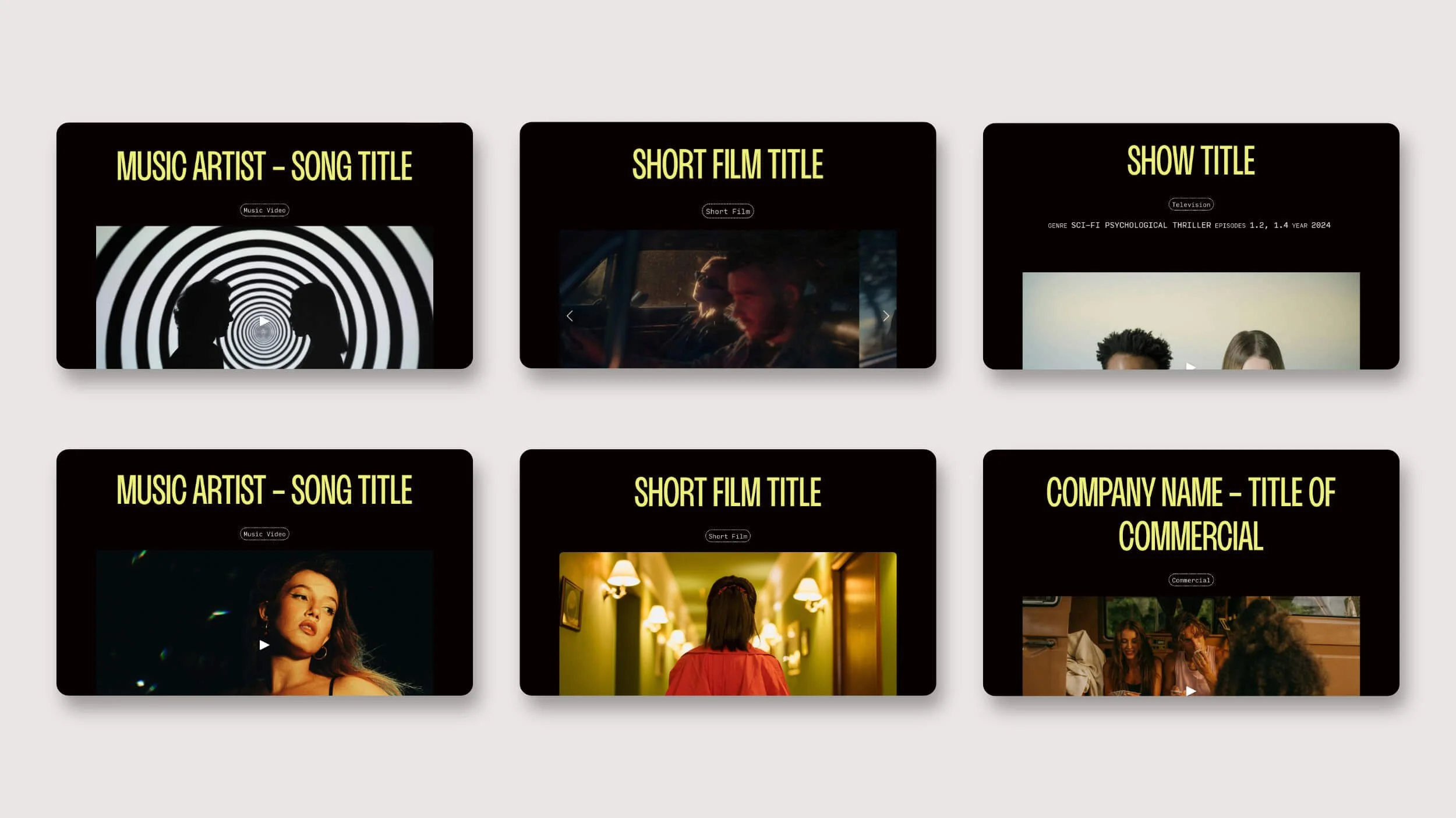 Cucoloris - Squarespace Filmmaker Template — Tempixel Design
