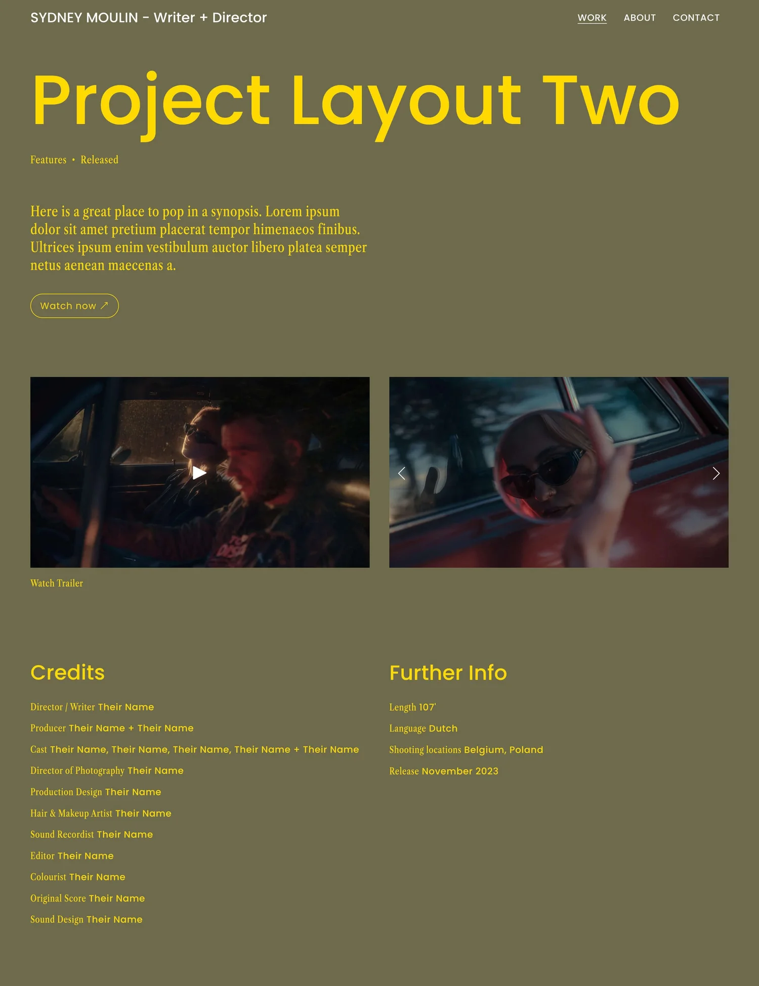 Design Stylish Film/TV Project Pages with the Squarespace Blog Editor ...