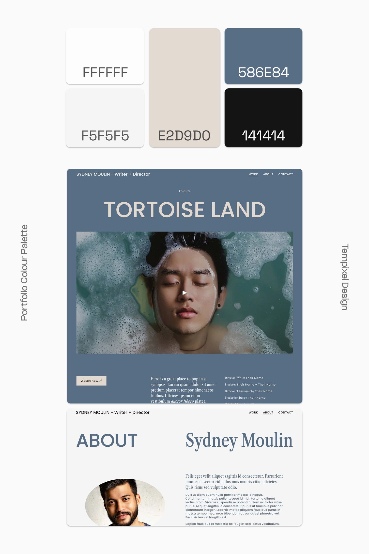 9 Tone-Setting Squarespace Colour Palettes for Filmmakers — Tempixel Design