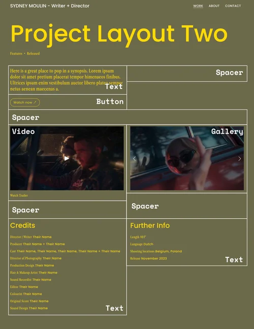 Design Stylish Film/TV Project Pages with the Squarespace Blog Editor ...