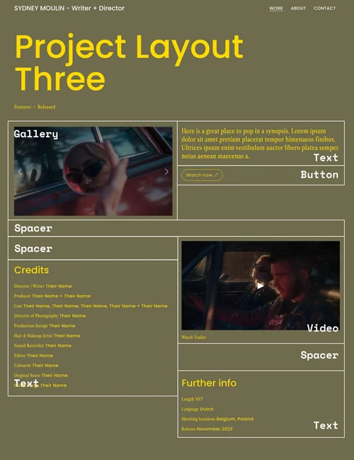 Design Stylish Film/TV Project Pages with the Squarespace Blog Editor ...