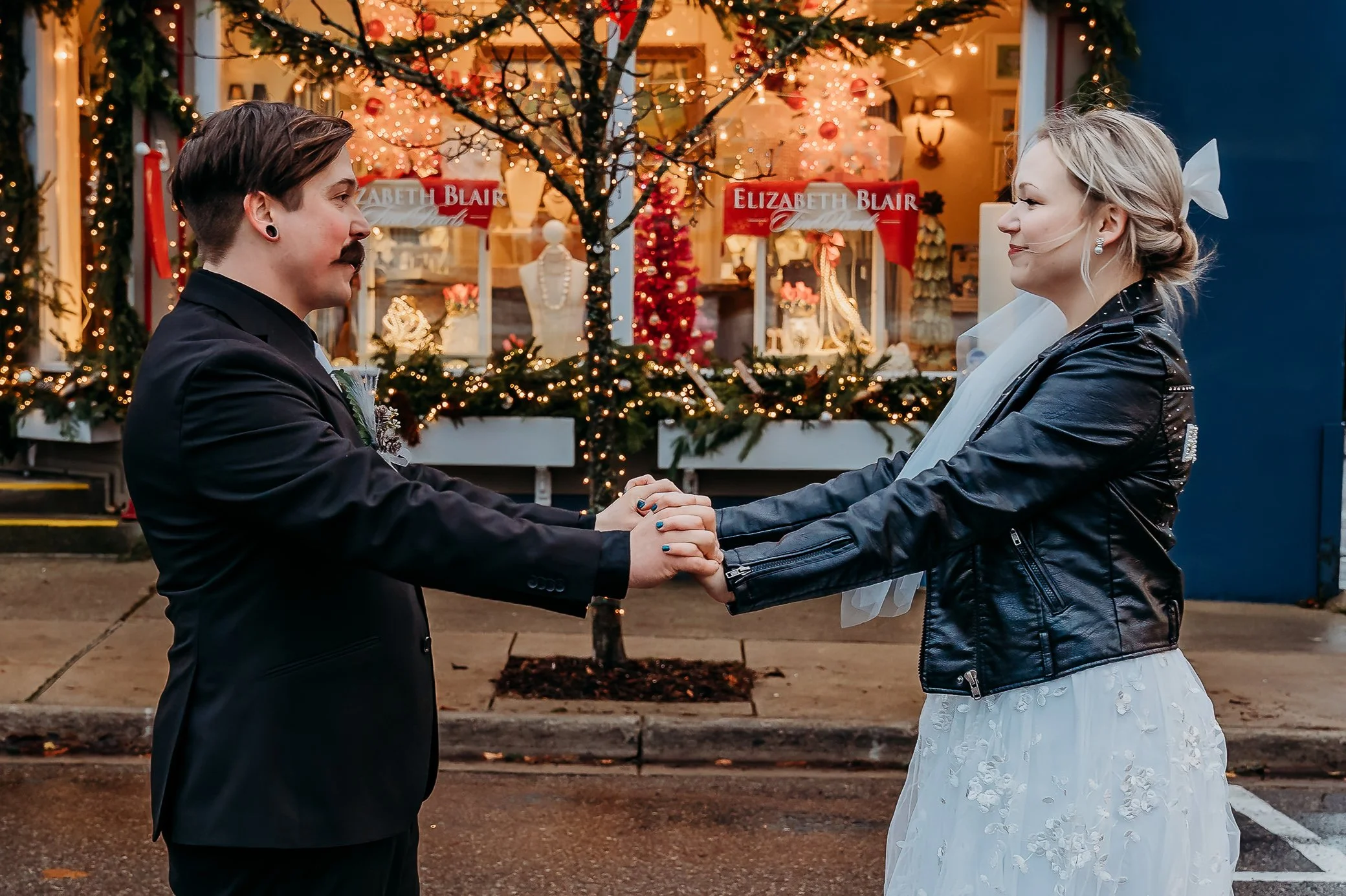 Paula + Randall | Harbor Springs Christmas Tree Elopement