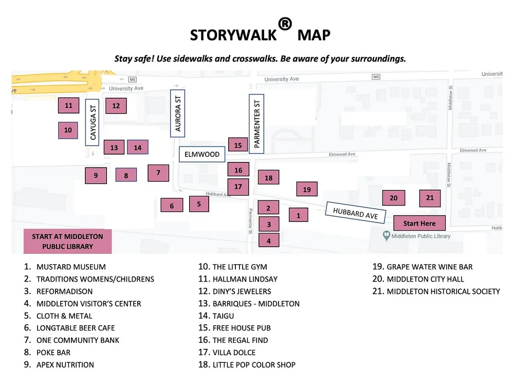 Spring Storywalk — Downtown Middleton