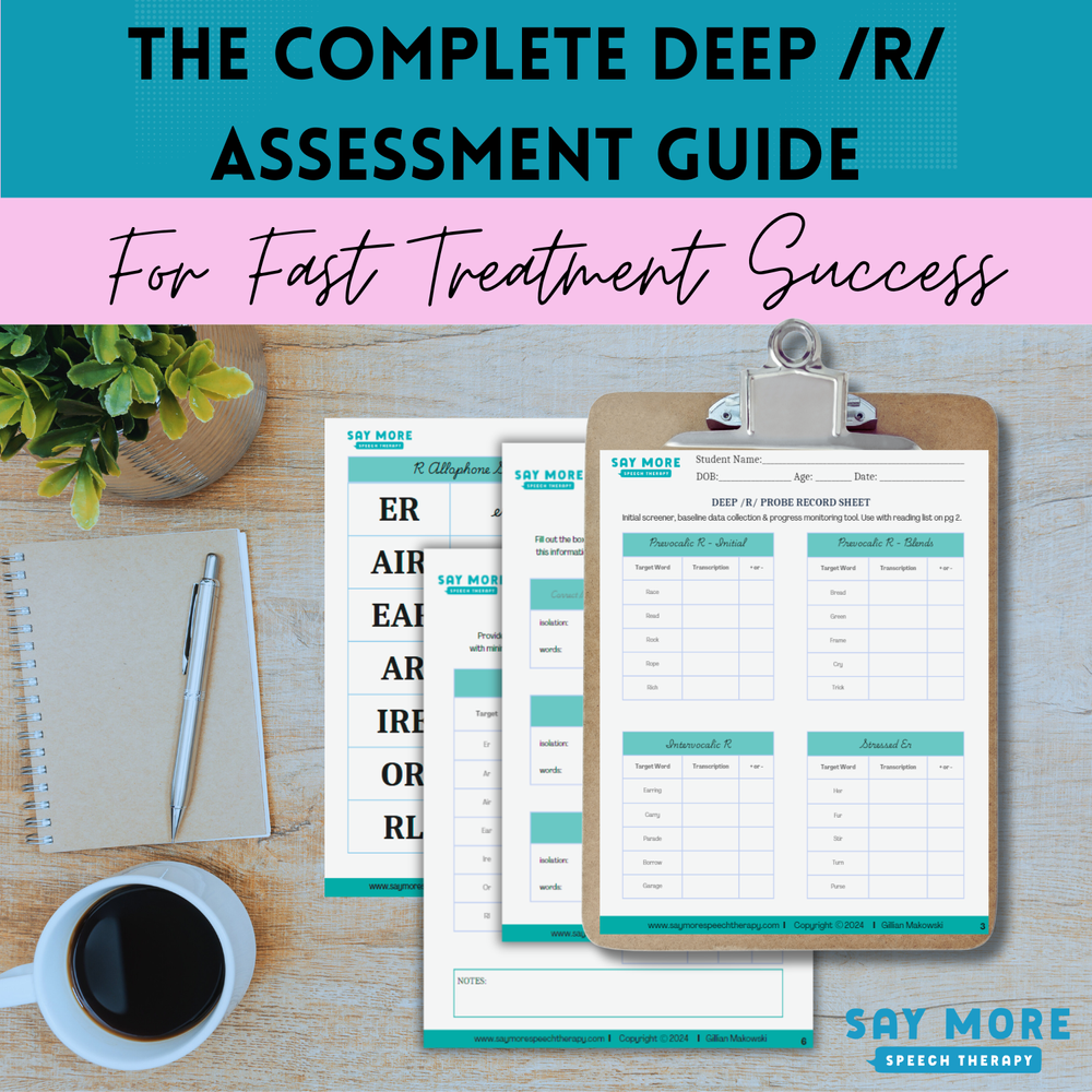 Gillian Makowski R Assessment Freebie — Say More Speech Therapy