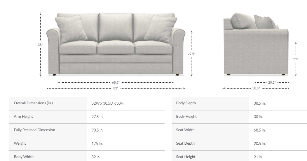 Leah Queen Sleep Sofa — Carroll's Furniture
