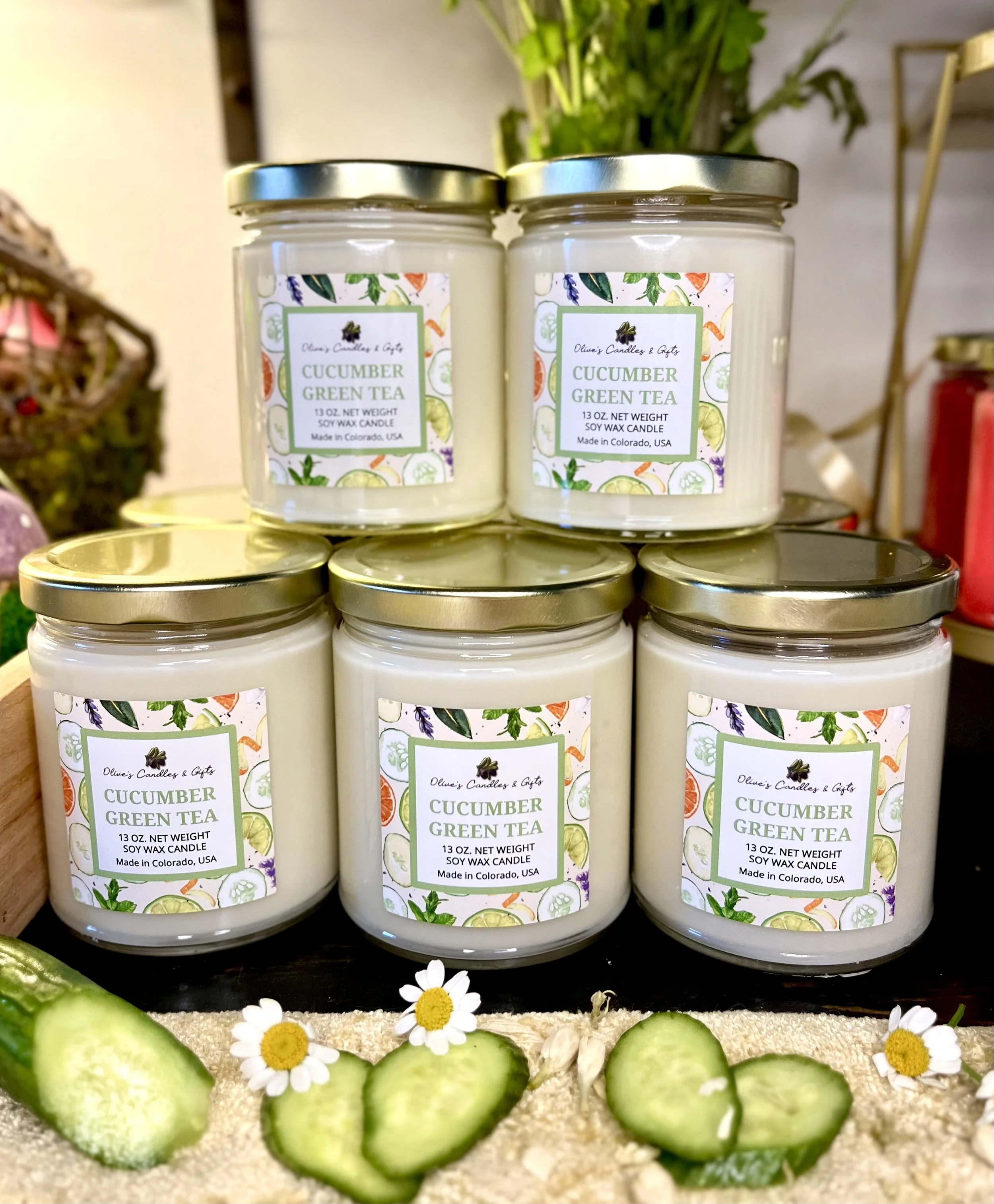Cucumber Green Tea Candle – Fresh, Clean, and Invigorating — Olive's ...