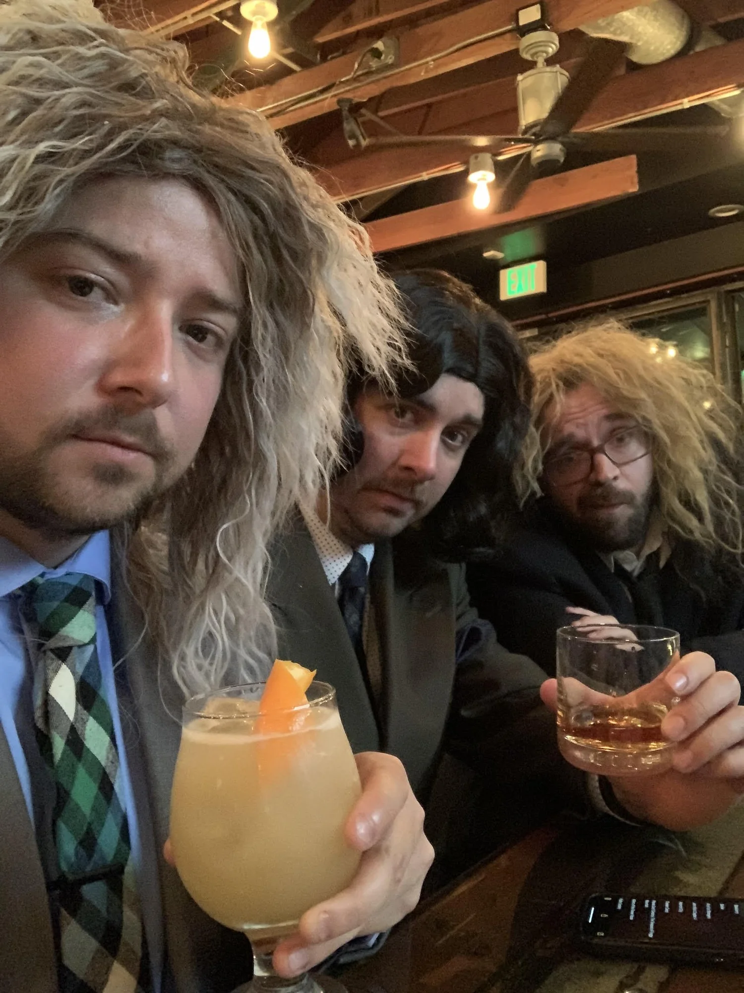 SUITS AND WIGS PARTY