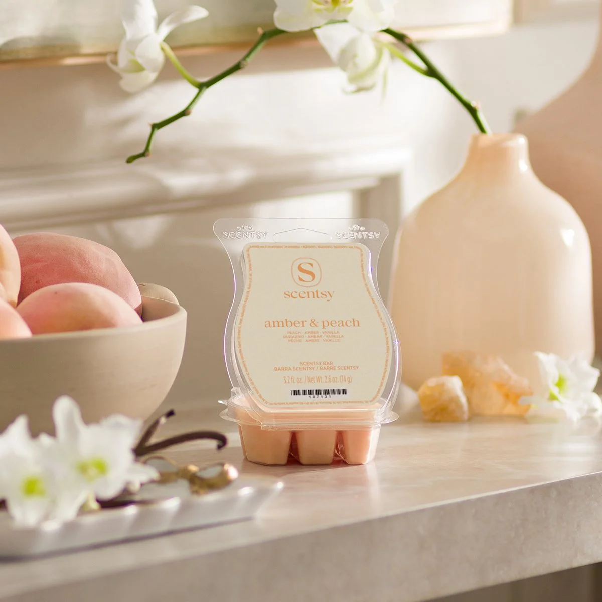 Sweet Lime & Peach Scentsy Wax Bar| Perfect Scents Canada