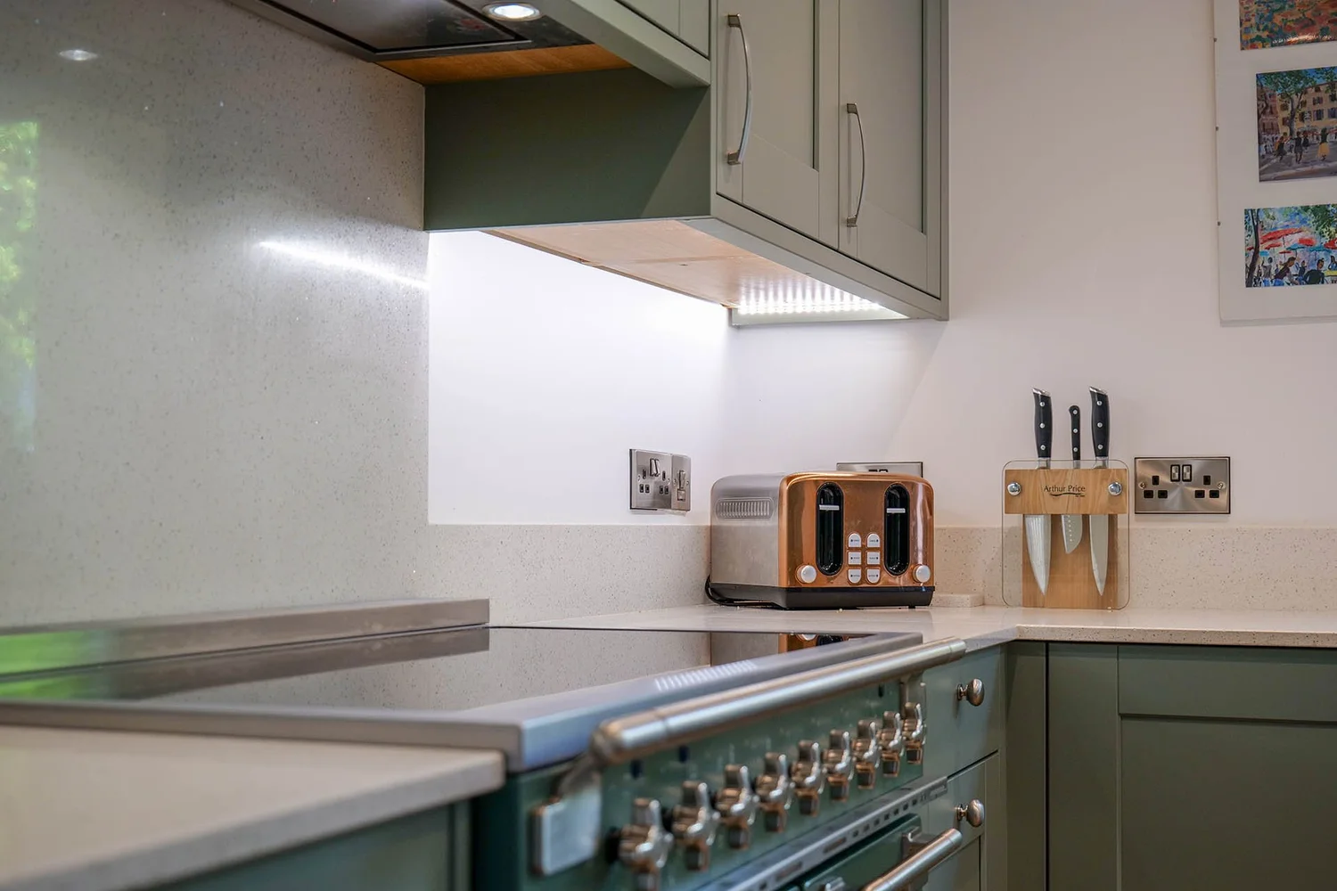 Green Kitchen in Church Broughton | Kitchens Complete