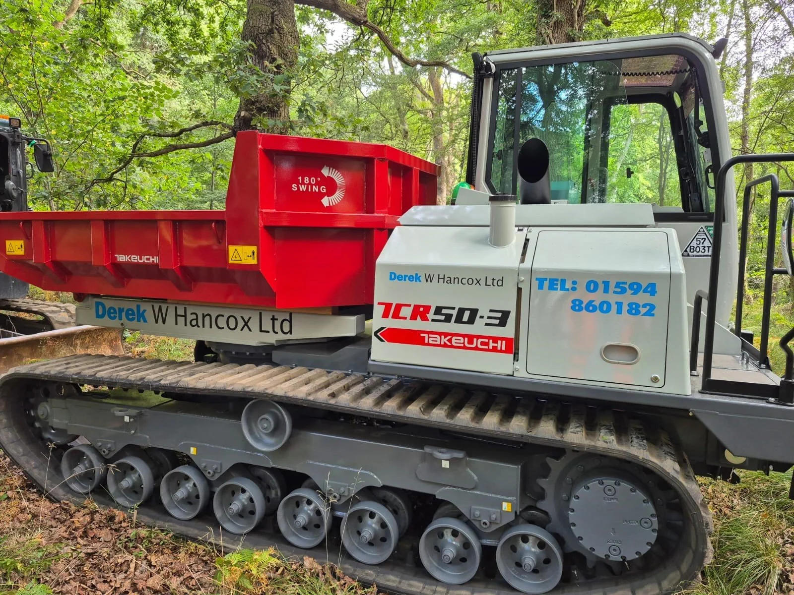 New Takeuchi TCR50-3 Tracked Dumper Delivered to Derek W Hancox Ltd — CBL