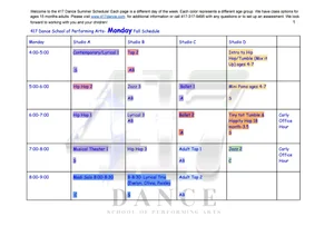Class Schedule — 417 Dance Springfield, MO