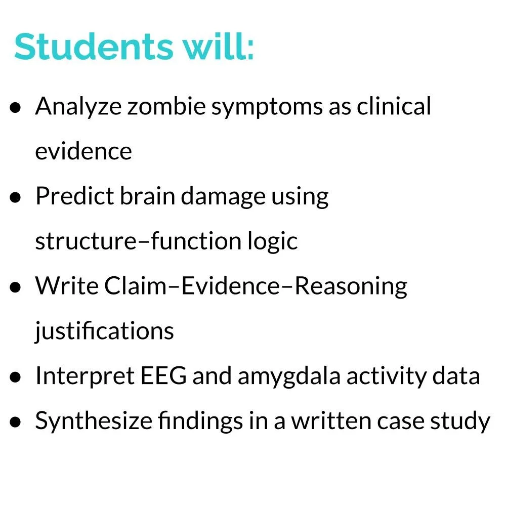 Human Brain Structure & Function Case Study: Zombie Autopsy CER ...