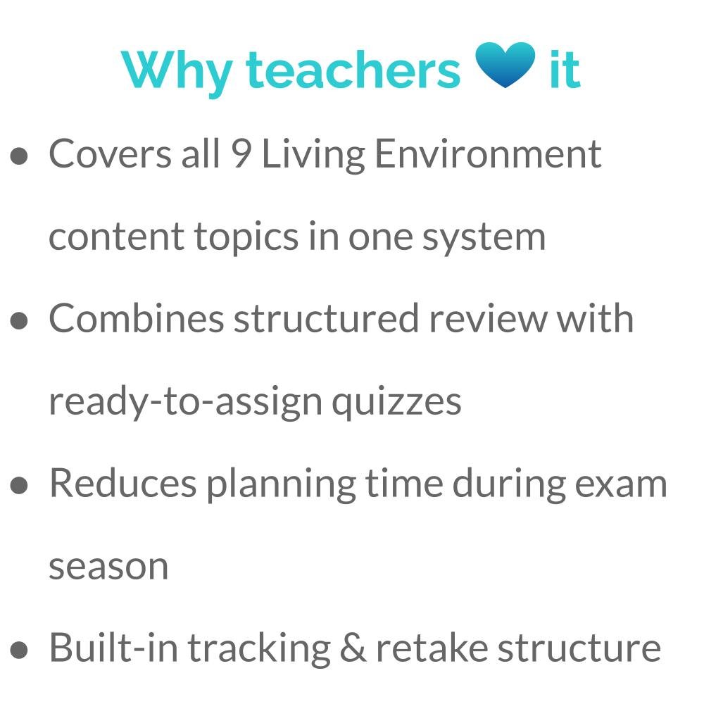 NYS Living Environment Regents Review Bundle: 9 Quizzes + Complete ...