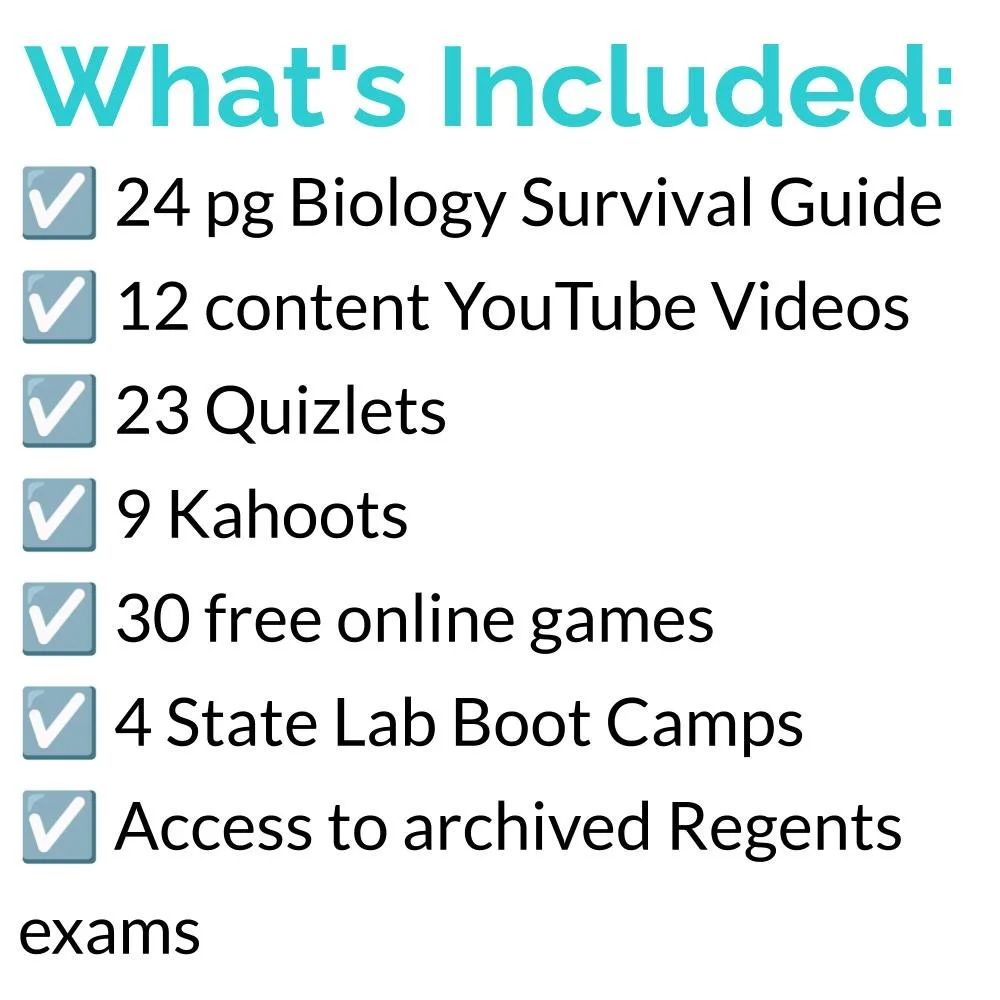 NYS Living Environment Regents Review System: Student Study Guide ...