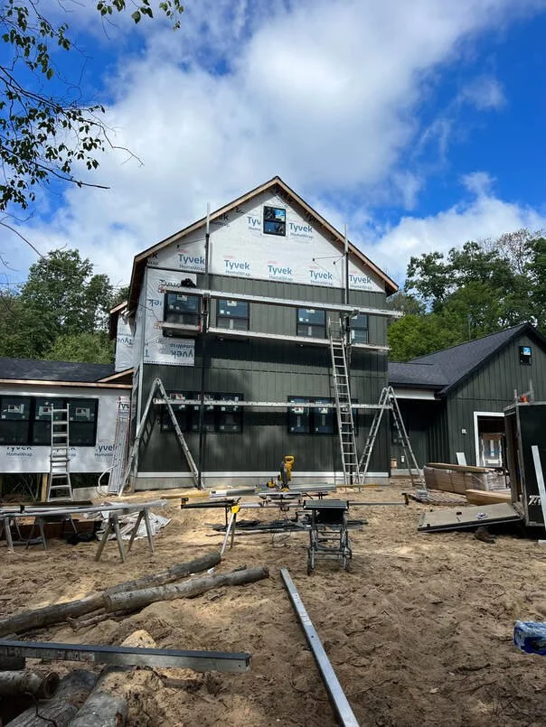 Dark Green Exterior Siding — Hannah Tyler Home
