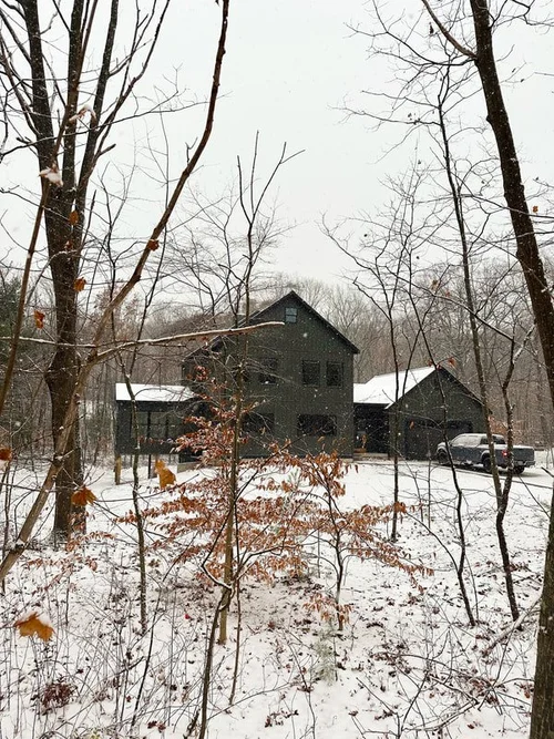 Dark Green Exterior Siding — Hannah Tyler Home