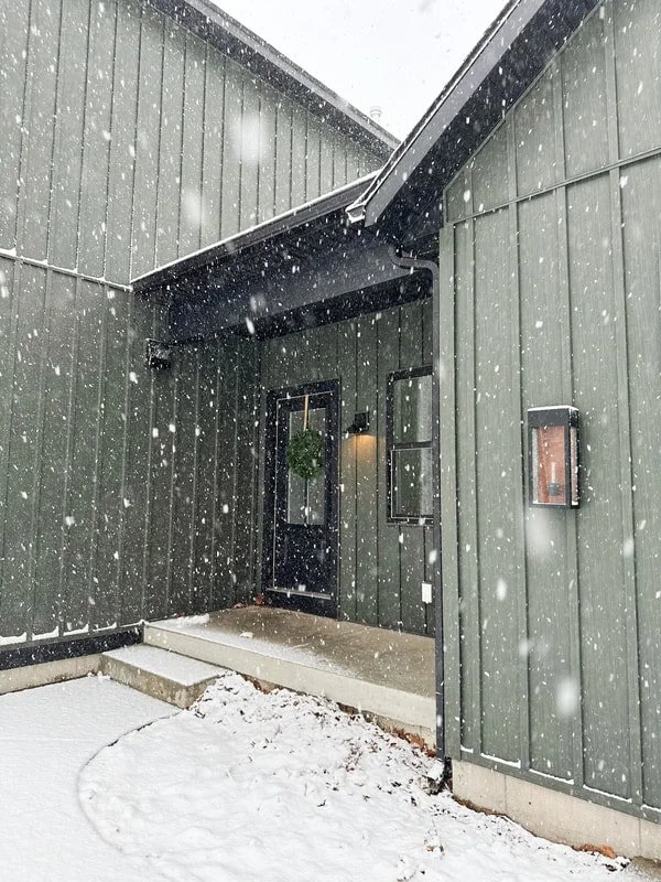 Dark Green Exterior Siding — Hannah Tyler Home