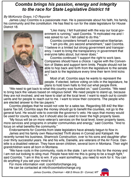 About — James Coombs HD 18