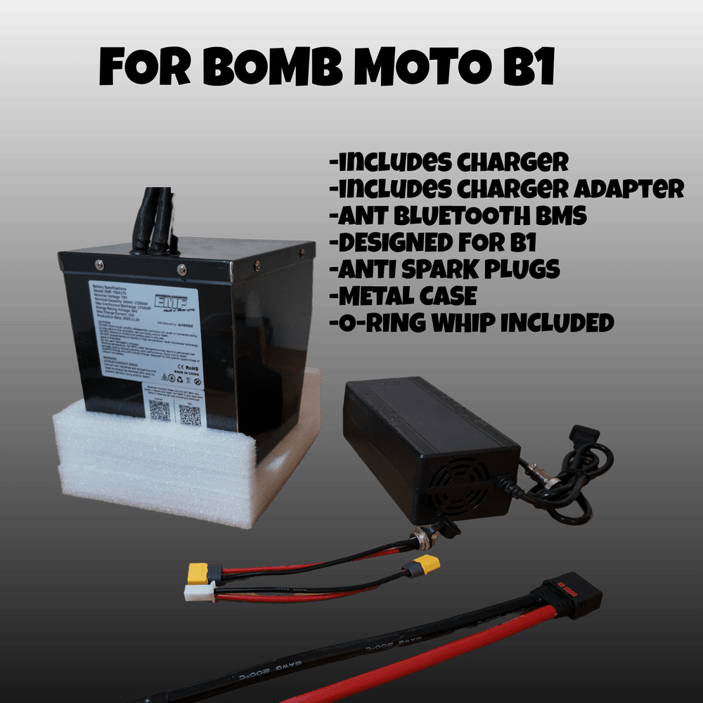 72 Volt 32AH Razor Battery For SX500/MX500/MX650 200AMP — Electric Moto ...