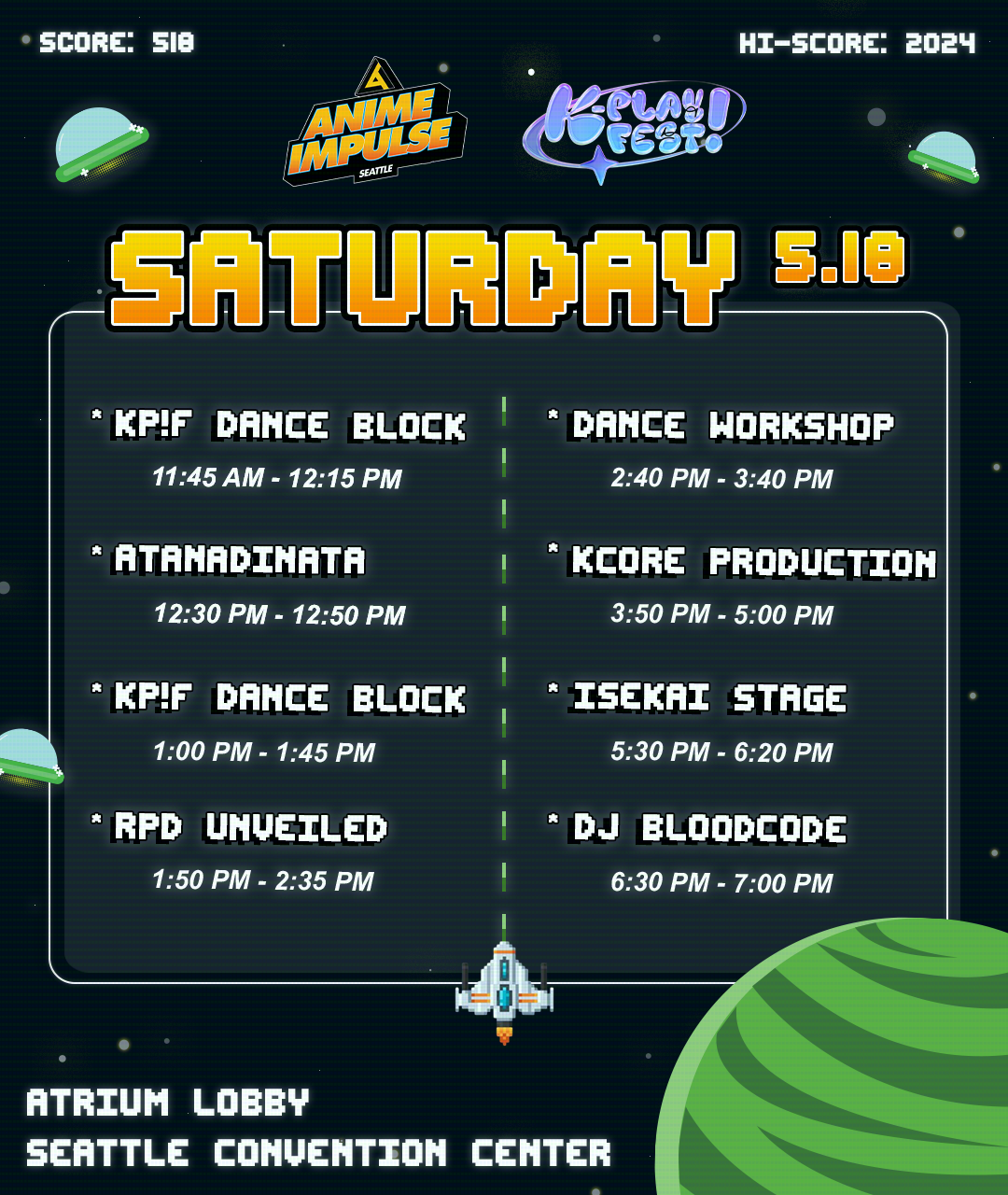 Stage Schedules — ANIME Impulse