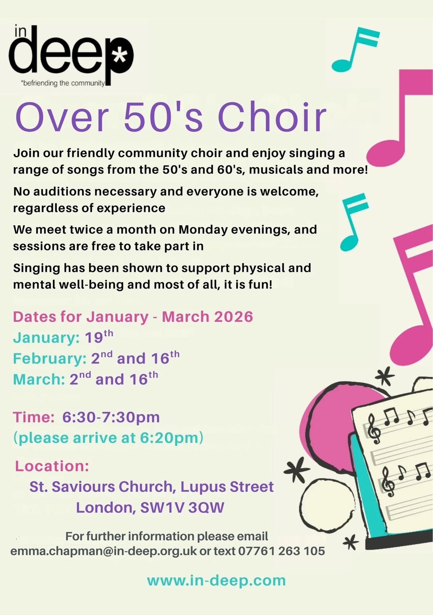 Over 50s Choir — In deep