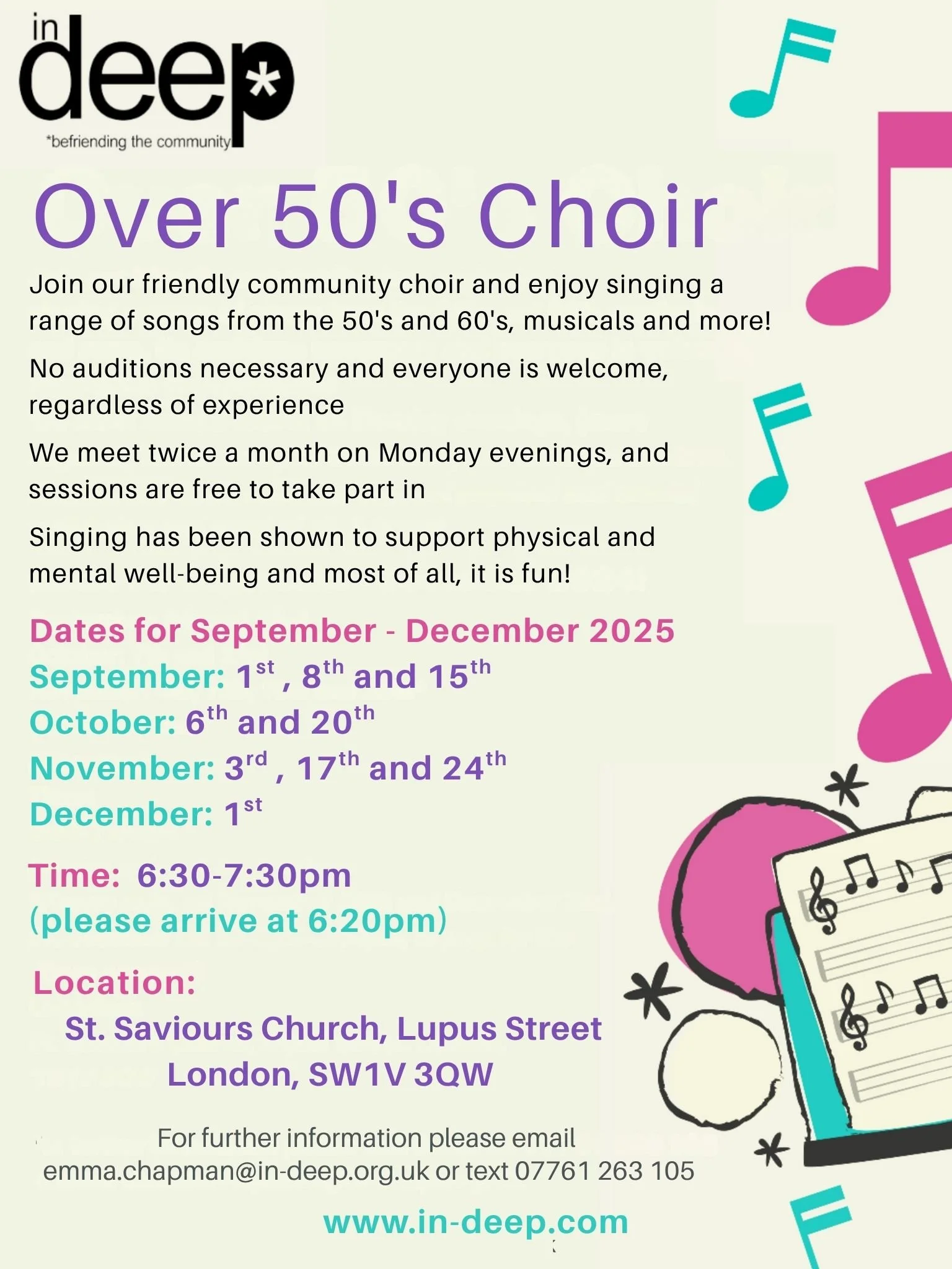 Over 50s Choir — In deep