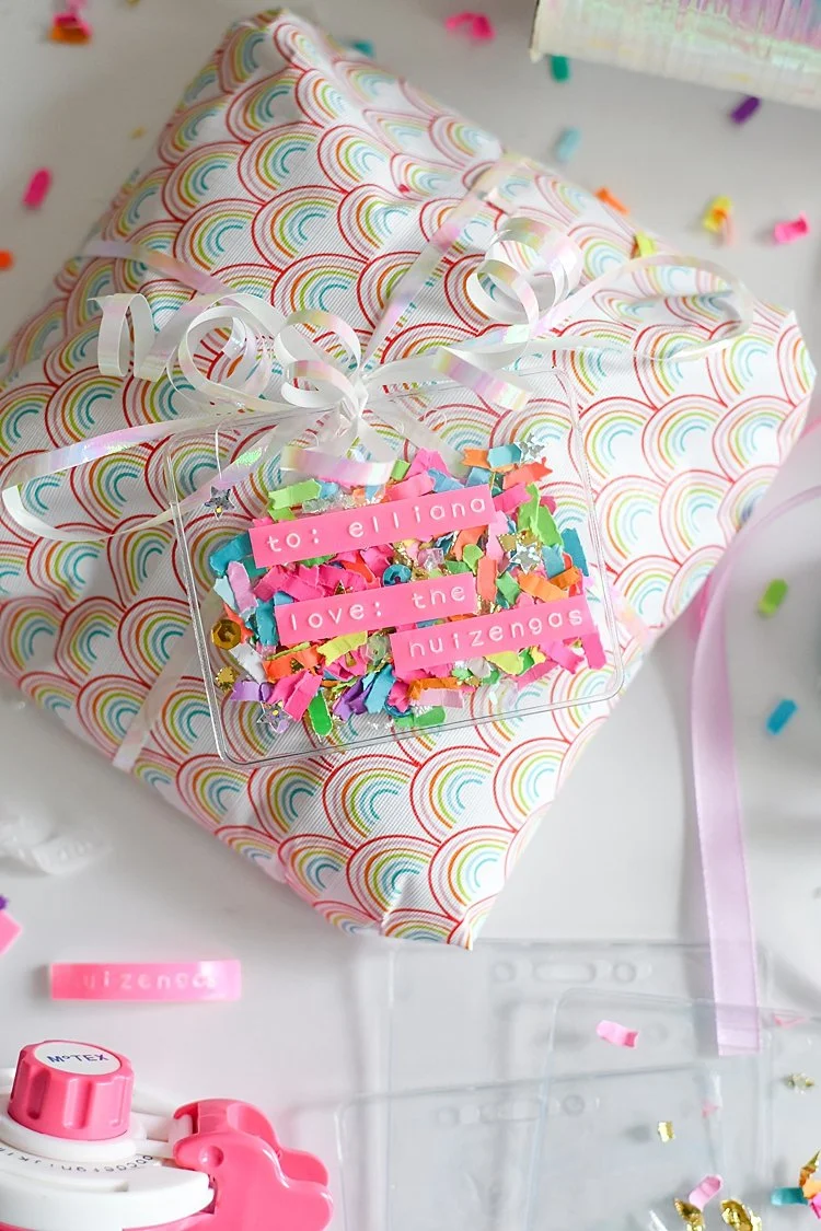 DIY Confetti Gift Tags {that are personalized and reusable!} — The ...