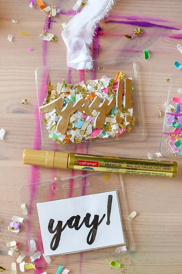 DIY Confetti Gift Tags {that are personalized and reusable!} — The ...