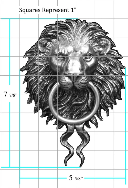 Classical Bronze Lion Door Knocker (Medium) — Karl Deen Sculpture