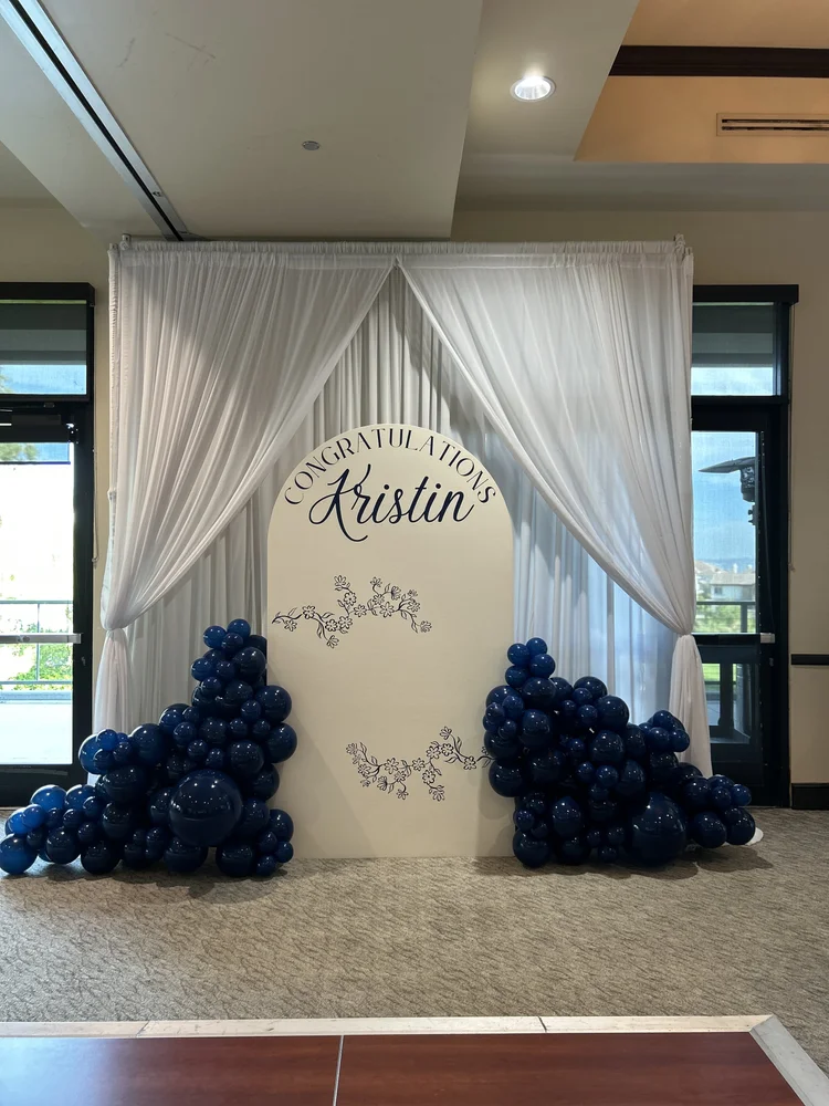 The Party Gal Rentals | Backdrops, Decor & Balloons Garlands in Orange ...