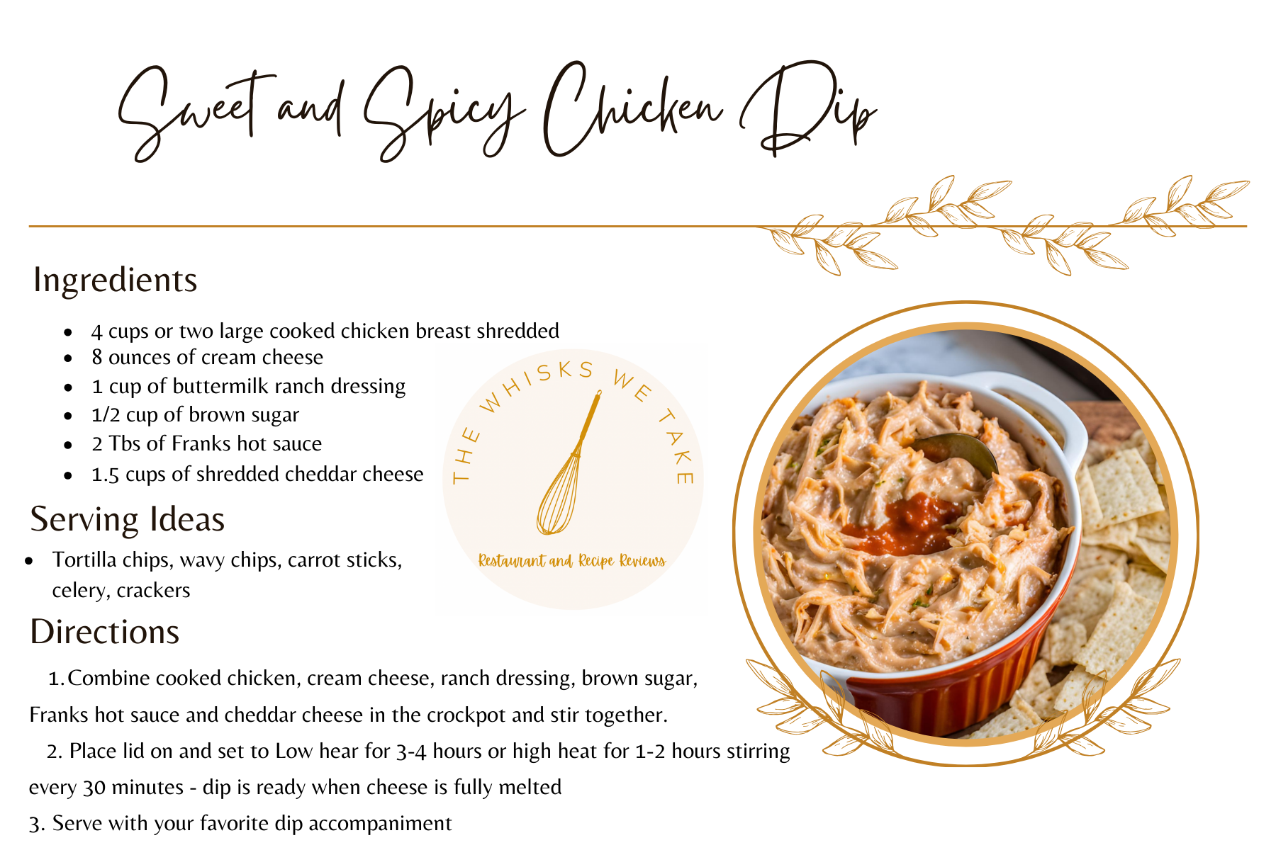 Sweet and Spicy Chicken dip made in Crockpot — The Whisks We Take
